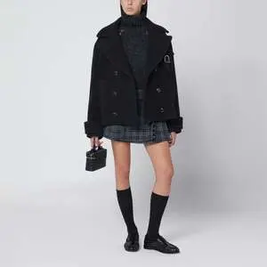 DURAZZI MILANO Dark Mélange Wool Coat - Grey