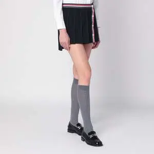 Thom Browne Ruffled Mini Skirt In Wool Blend