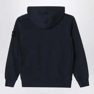 Stone Island Cotton Zip-up Hoodie - Blue