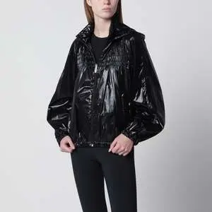 Herno Shiny Nylon Jacket With Removable Hood