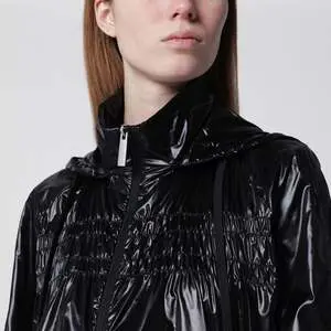Herno Shiny Nylon Jacket With Removable Hood