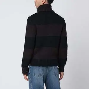 Dolce & Gabbana Striped Wool-blend Turtleneck Sweater