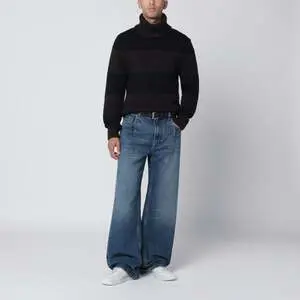 Dolce & Gabbana Washed Effect Cotton Denim Jeans