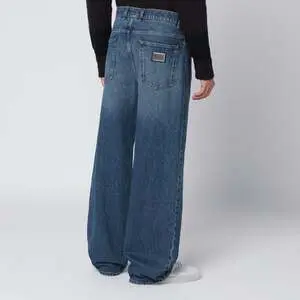 Dolce & Gabbana Washed Effect Cotton Denim Jeans