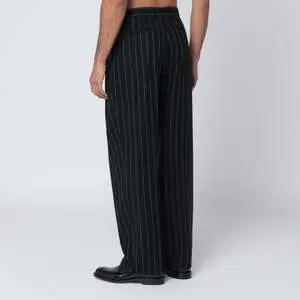 Dolce & Gabbana Striped Wool-blend Trousers