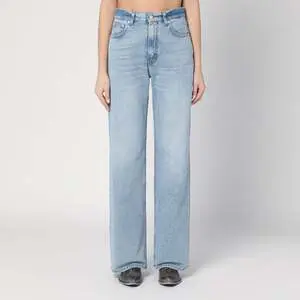 HAIKURE Light Washed Wide Jeans
