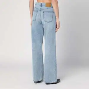 HAIKURE Light Washed Wide Jeans