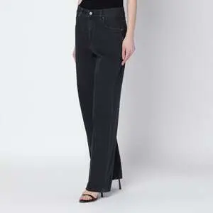 HAIKURE Charcoal Wide-leg Jeans