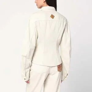 HAIKURE Ecru Denim Fitted Shirt