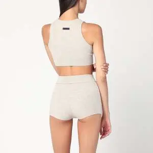 Fear Of God Ribbed Cropped Crewneck Top