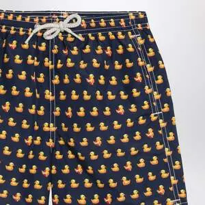 MC2 SAINT BARTH Jean Lighting Swim Shorts With Ducks Print