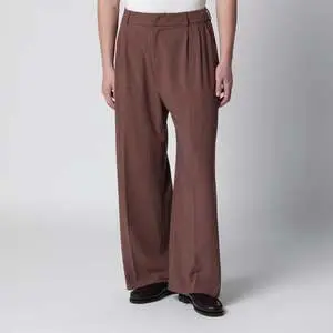 THESTROY The Stroy Brick-colored Inno Trousers In Viscose Blend