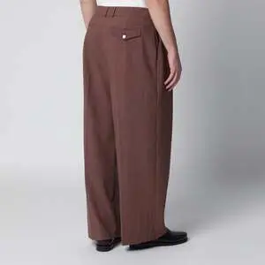 THESTROY The Stroy Brick-colored Inno Trousers In Viscose Blend