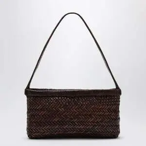 Manebí Woven Leather Shoulder Bag - Brown