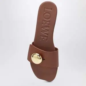 Loewe Leather Pebble Slides
