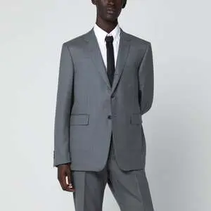 Thom Browne Single-breasted Wool Jacket - Grey