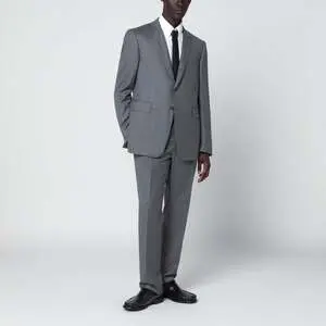 Thom Browne Single-breasted Wool Jacket - Grey