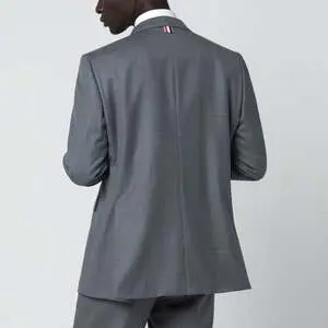 Thom Browne Single-breasted Wool Jacket - Grey