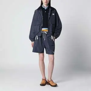 Miu Miu Tec Fabric Windproof Bermuda Shorts