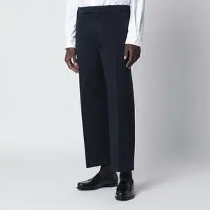 Thom Browne Navy Cotton Trousers