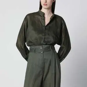 Max Mara Ramie Canvas Shirt