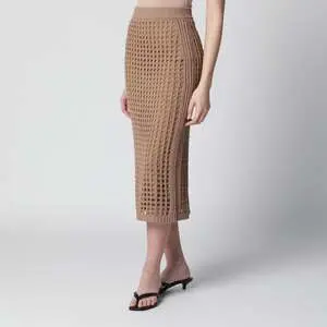 Max Mara Mesh Cotton Maxi Skirt