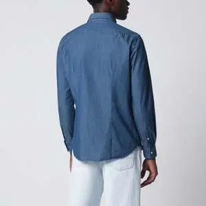 XACUS Tailor Fit Denim Shirt Blue