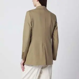 Max Mara Camel Wool-blend Double-breasted Jacket