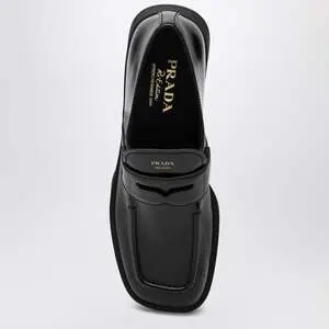 Prada Brushed Leather Loafers