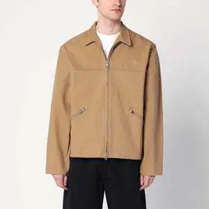 The North Face Cotton Canvas Zip-up Jacket With Embroidered Logo