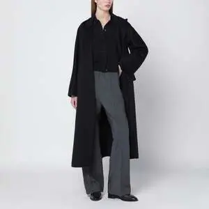 Max Mara Navy Wool-blend Cardigan - Blue