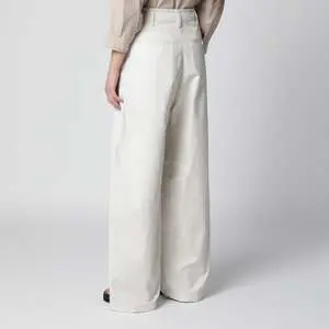 LEMAIRE Cotton Trousers - Beige