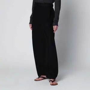 LEMAIRE Lemiare Cotton Belted Trousers - Black