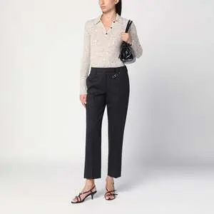 Prada Anthracite Wool Trousers