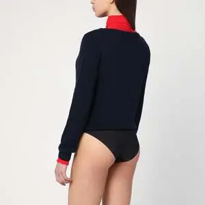 Prada Cotton Sweater With Geometric Details