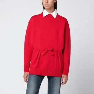 Prada Wool Sweater With Bow Detail