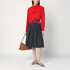 Prada Silk Blouse With Scarf Detail