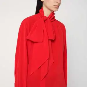 Prada Silk Blouse With Scarf Detail