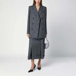 Prada Double-breasted Prince Of Wales Jacket