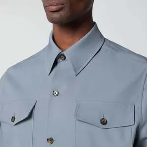 LARDINI Virgin Wool Shirt Jacket