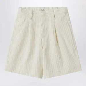 IL GUFO Pinstriped Cotton Blend Bermuda Shorts