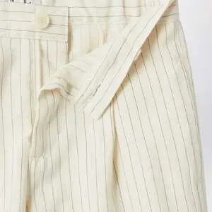 IL GUFO Pinstriped Cotton Blend Bermuda Shorts