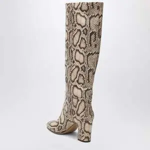 Paris Texas Lavinia Python-printed Leather Boots
