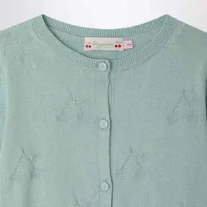 Bonpoint Cardigan With Cherry Embroidery