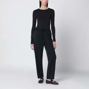 MAISON MARGIELA Wool Blend Trousers With Drawstring Waist