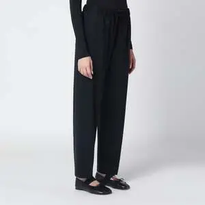 MAISON MARGIELA Wool Blend Trousers With Drawstring Waist