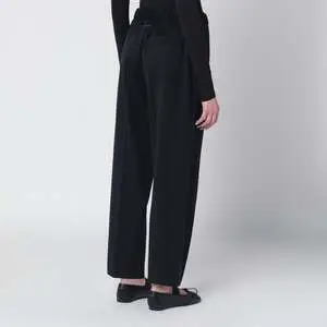 MAISON MARGIELA Wool Blend Trousers With Drawstring Waist