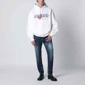 Dsquared2 Washed Teddy Jeans With Paint Splatters