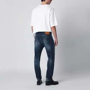Dsquared2 Washed Teddy Jeans With Paint Splatters