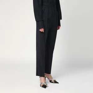 Max Mara Pinstriped Virgin Wool Trousers